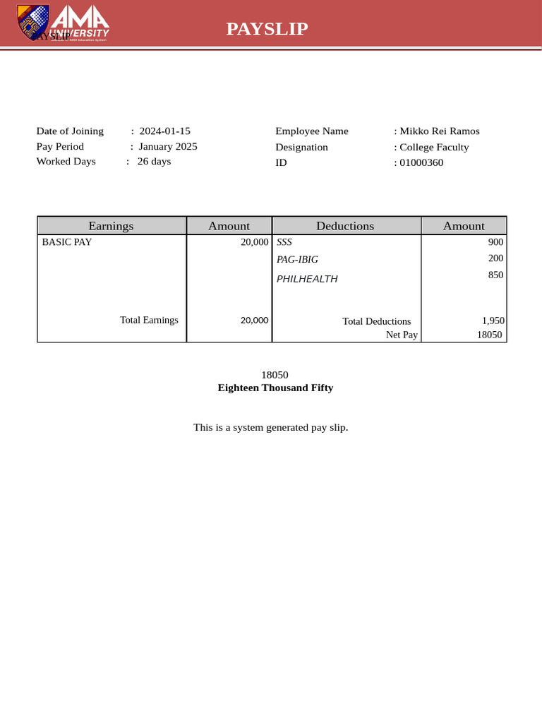 payslip | PDF
