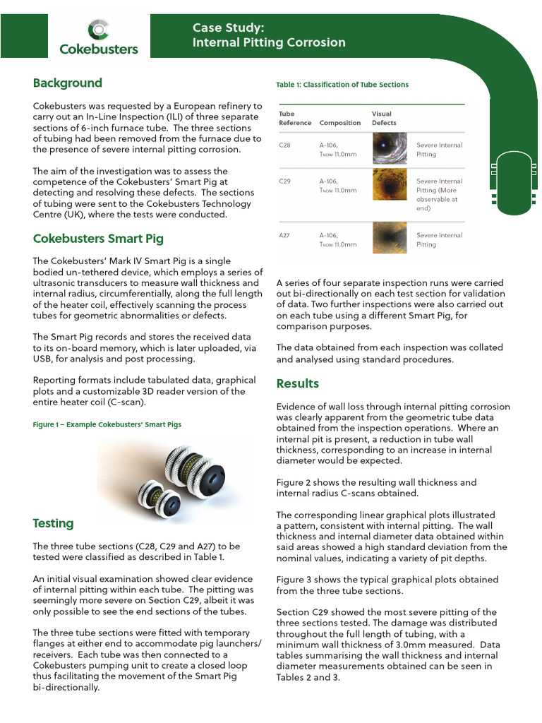 id-case-study-pitting-corrosion | PDF | Ultrasound | Area