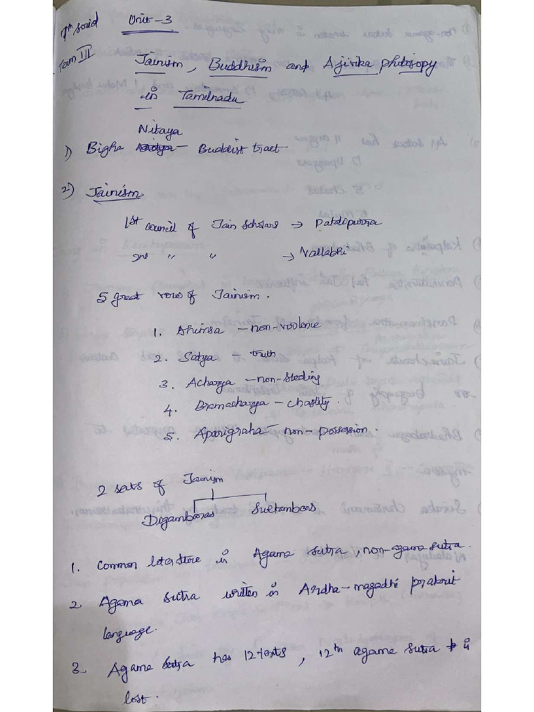 Jainism, Buddhism and Ajivika Philosophy in Tamilnadu | PDF