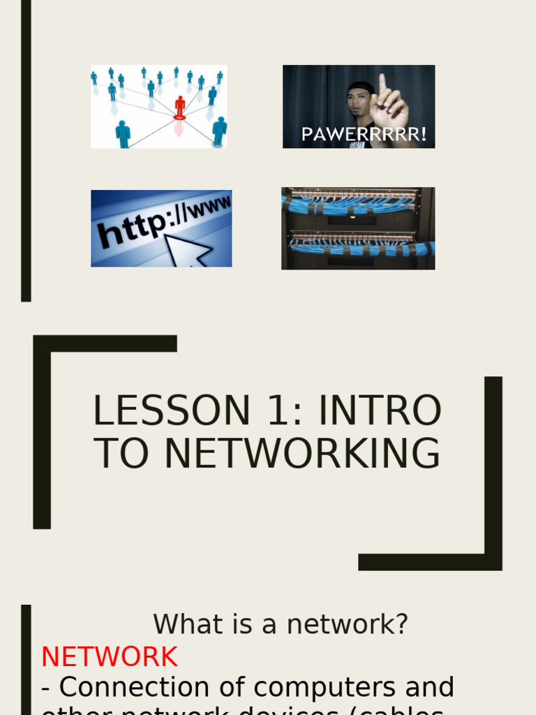 L1 Intro To Network | PDF