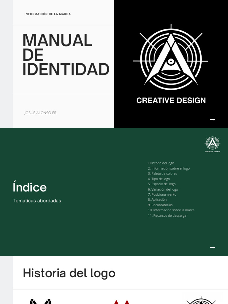 Verde y Blanco Negrita Lineamientos de Marca Presentación | PDF ...