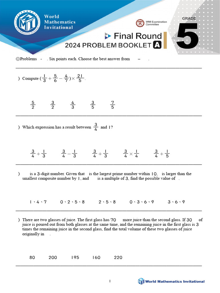 Math Problem Set with Solutions | PDF | Area | Mathematics