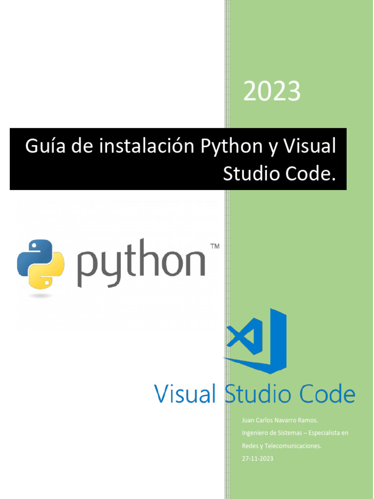 Pasos para Realizar La Descarga e Instalación de Python & Visual Studio ...