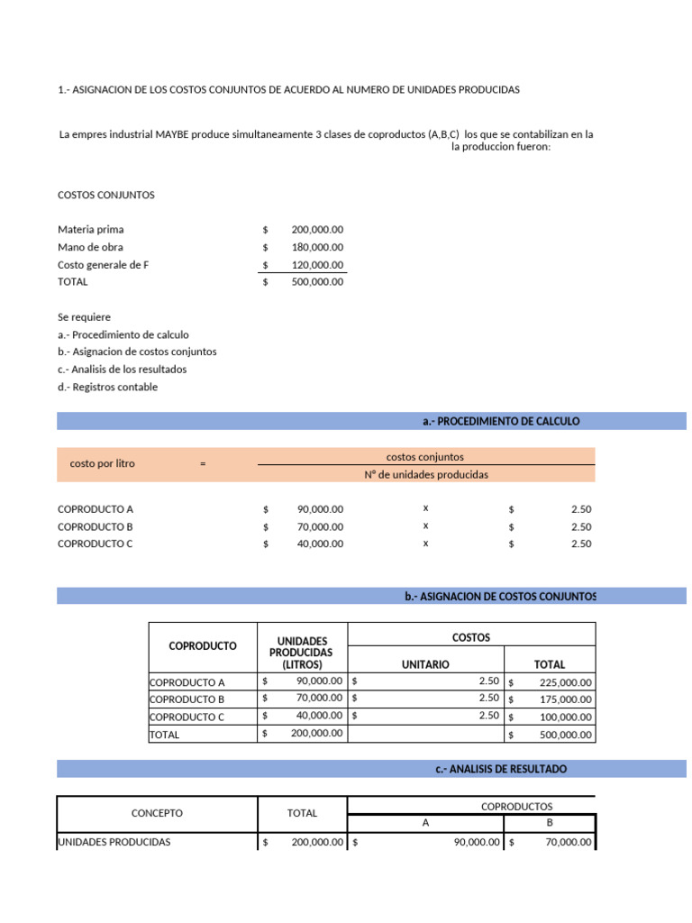Costos II 11 de Enero Costo LL | PDF | Inversiones | Mercados financieros