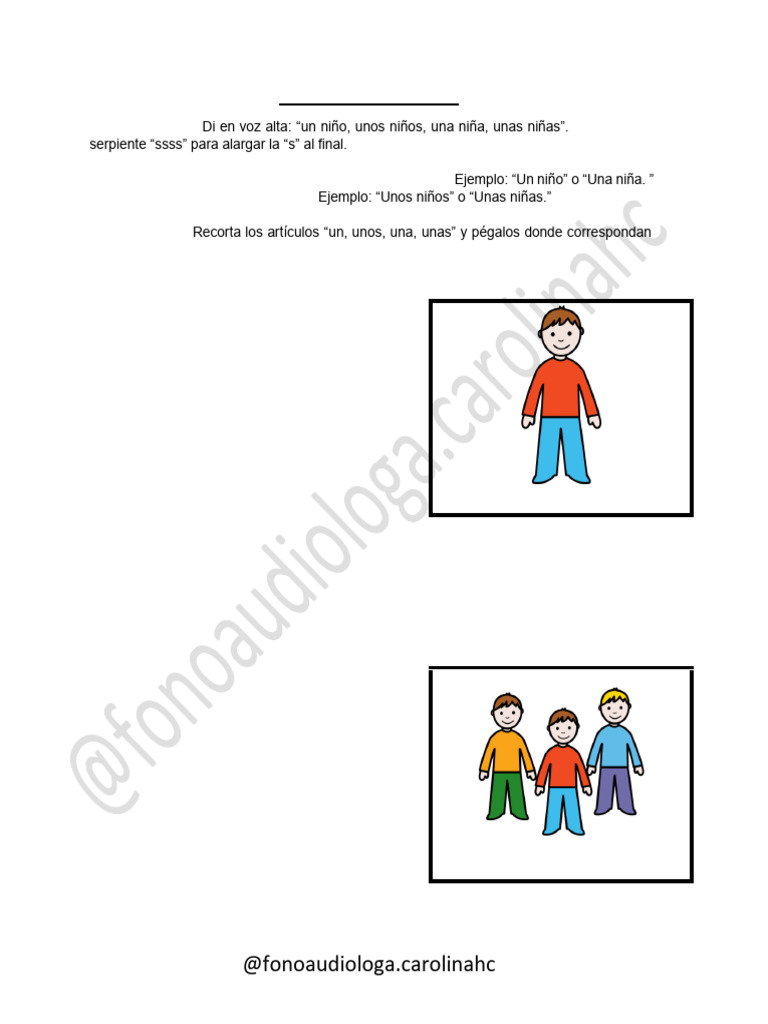 Artículos Indefinidos para Niños | PDF