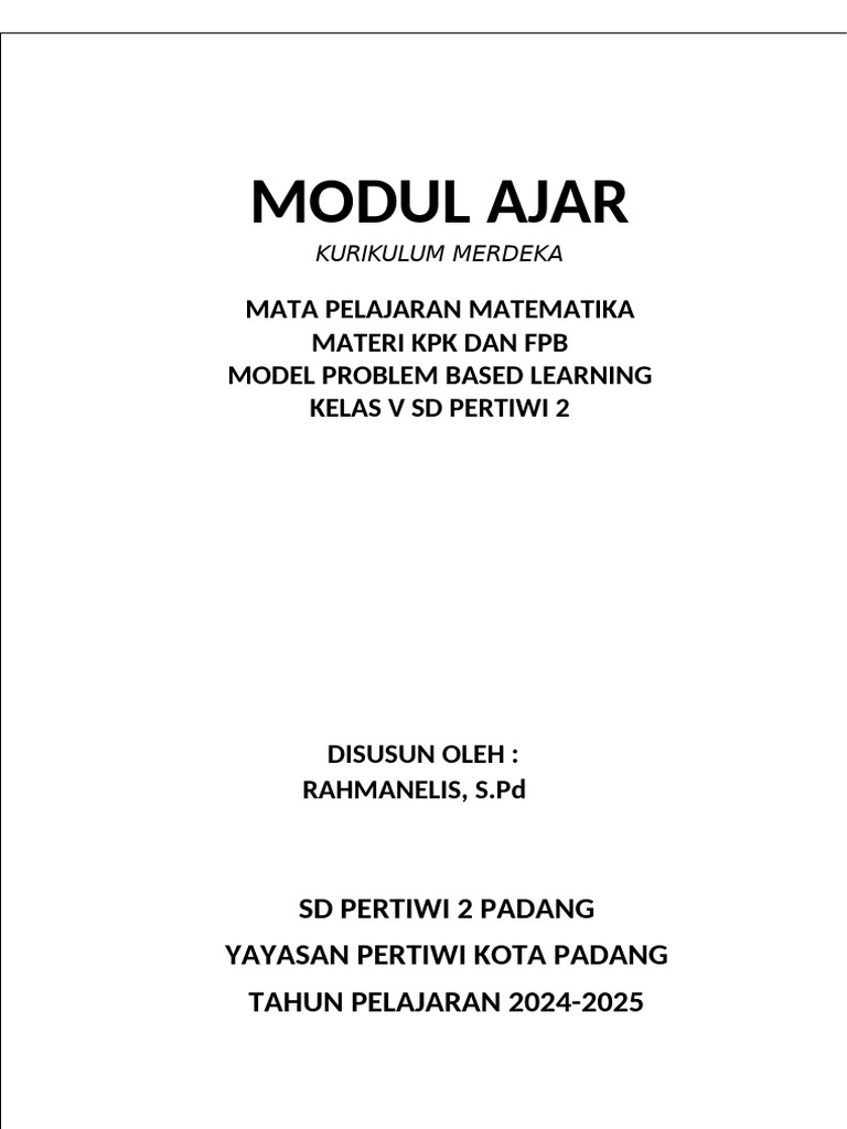 Modul MTK Observasi Oma | PDF