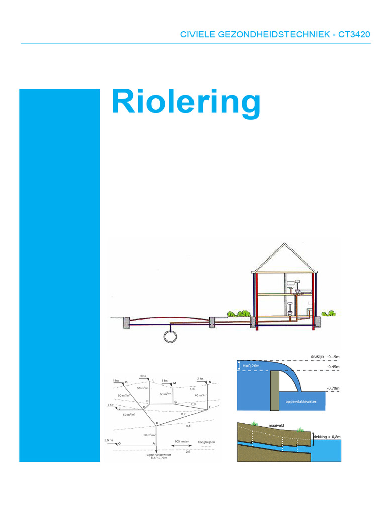 Riolering2008 - Dictaat TUD | PDF