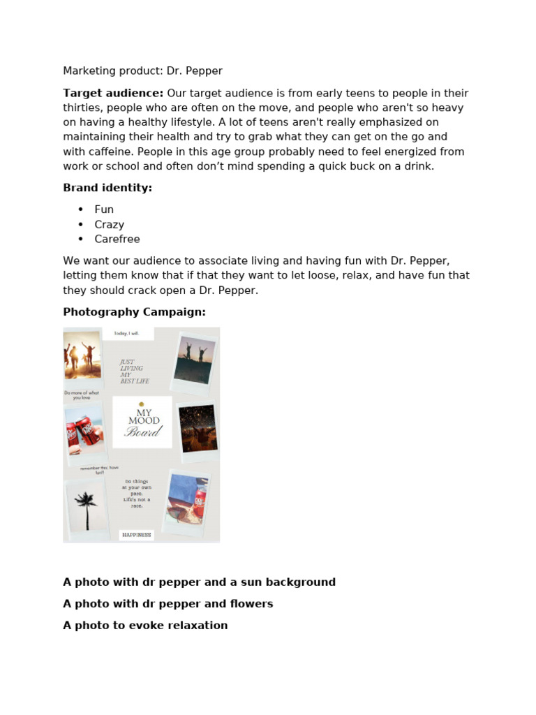 Dr. Pepper Marketing Campaign Overview | PDF