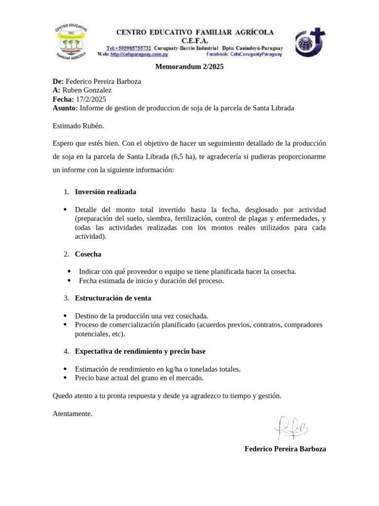 Memorandum 2 Ruben | PDF