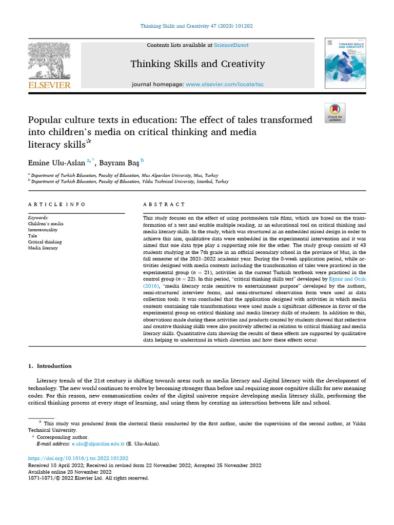 Jurnal Media Pembelajaran 2 | PDF | Thought | Critical Thinking