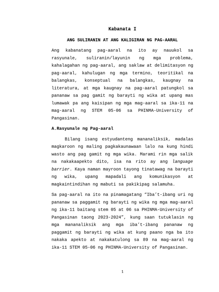 Cor 004 Chapter 1 and 2 | PDF