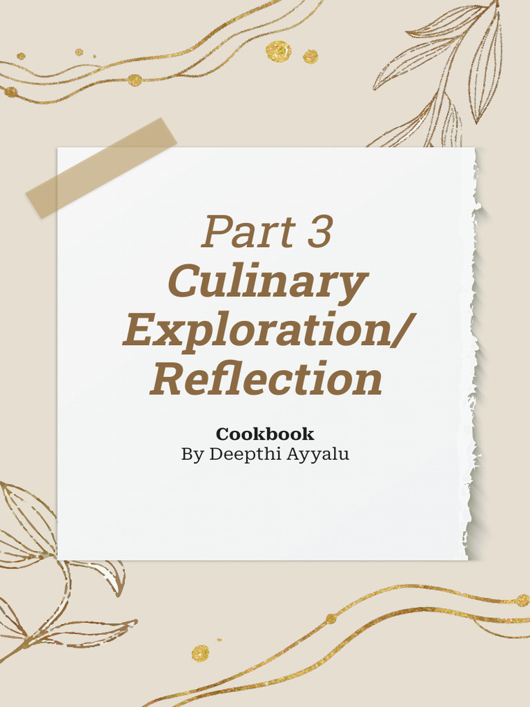 Part 3-Culinary Exploration_Reflection (1) | PDF | Indian Cuisine ...