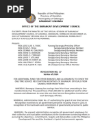 BARANGAY RESOLUTION Reprogramming | PDF | Government