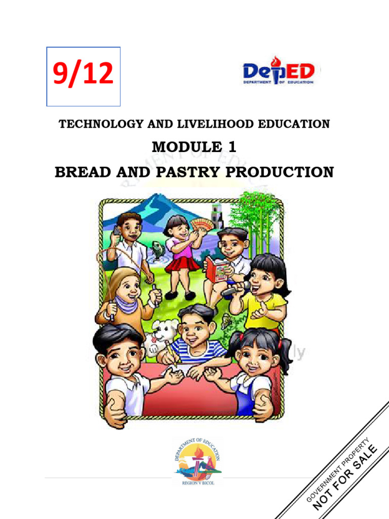 Cover Page Grade 9-12 Bread and Pastry Production | PDF