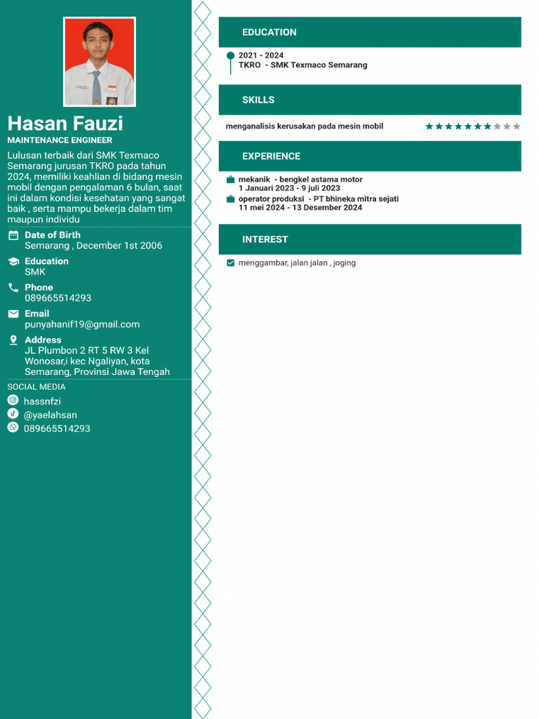 CV Hasan | PDF