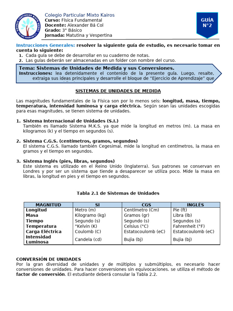 Sistemas de Unidades de Medida | PDF | Libra (masa) | Unidades de medida
