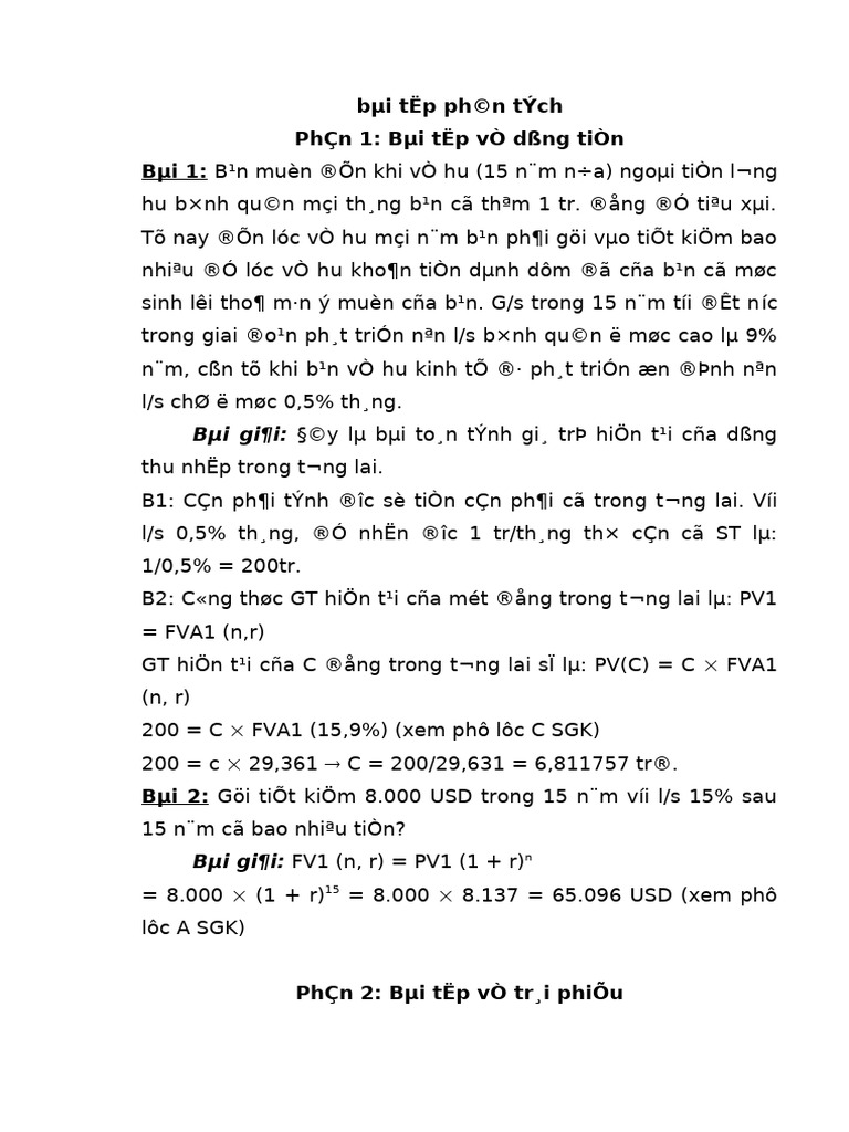 Bai Tap Phan Tich 2 | PDF