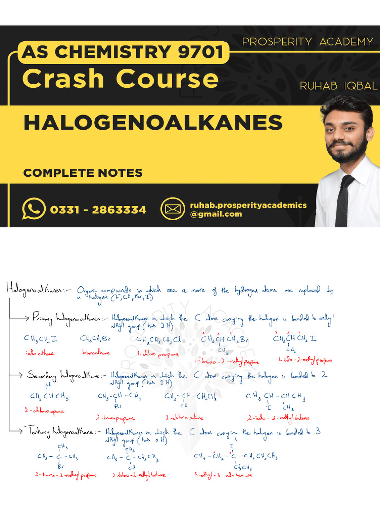 Halogenoalkanes ) | PDF