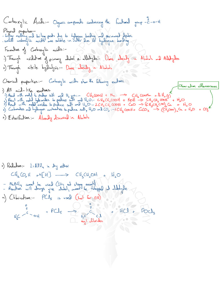 Carboxylic Acids and Esters ) | PDF
