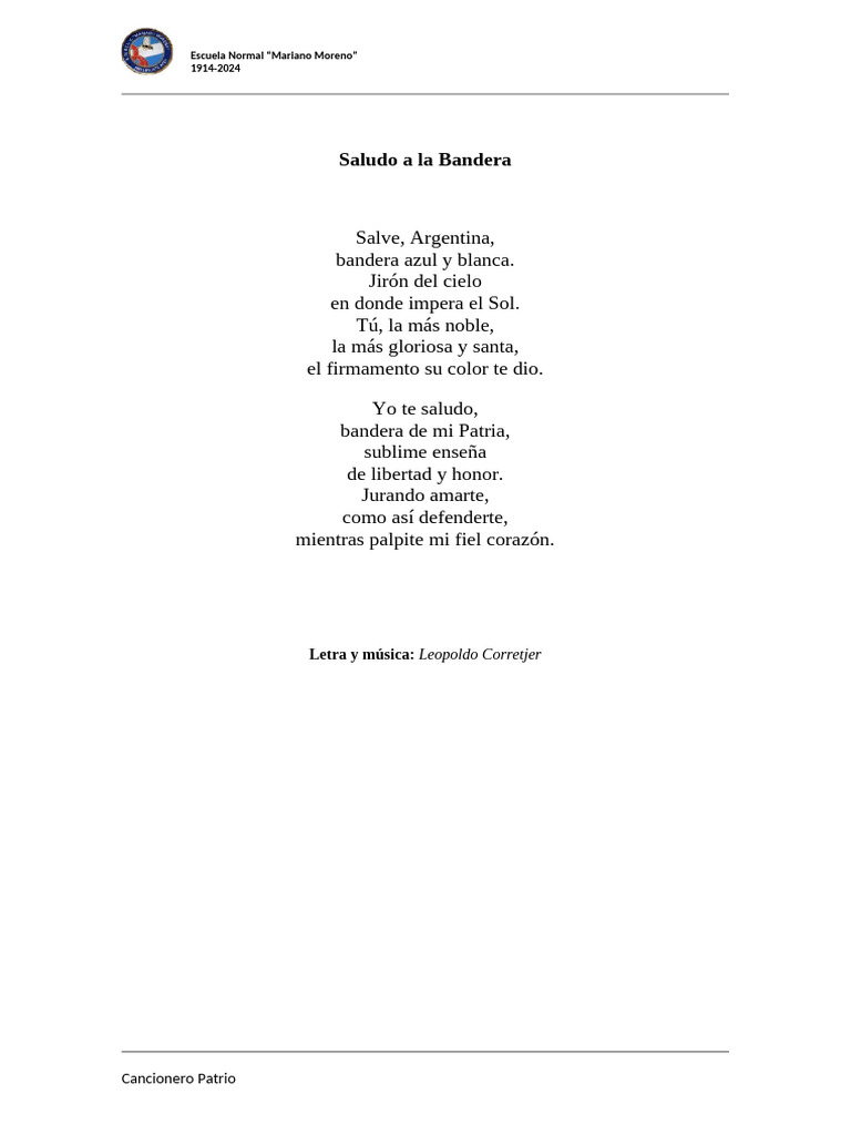 05 Saludo a la Bandera | PDF