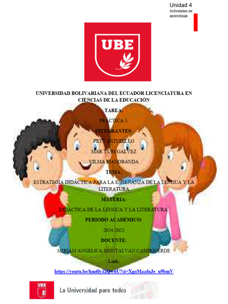 Tema 4 Tarea Final 6 Integradora... 00 | PDF | Aprendizaje | Literatura