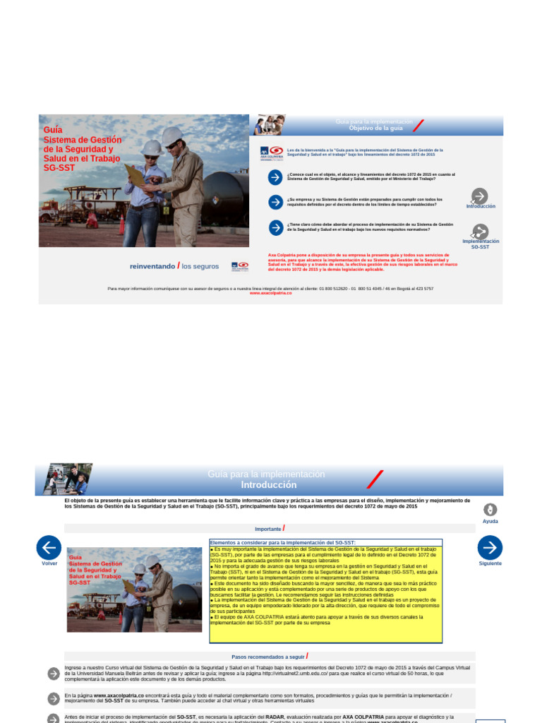 SG SST | PDF | Seguridad y salud ocupacional | Riesgo