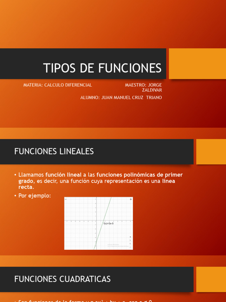 Cruz Triano Juan Manuel - Tipos de Funciones | PDF