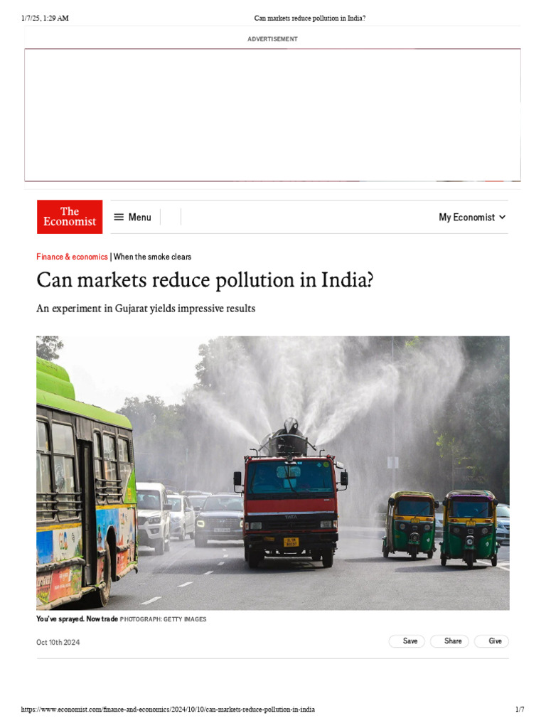 Can markets reduce pollution in India_ | PDF | Emissions Trading | Air ...