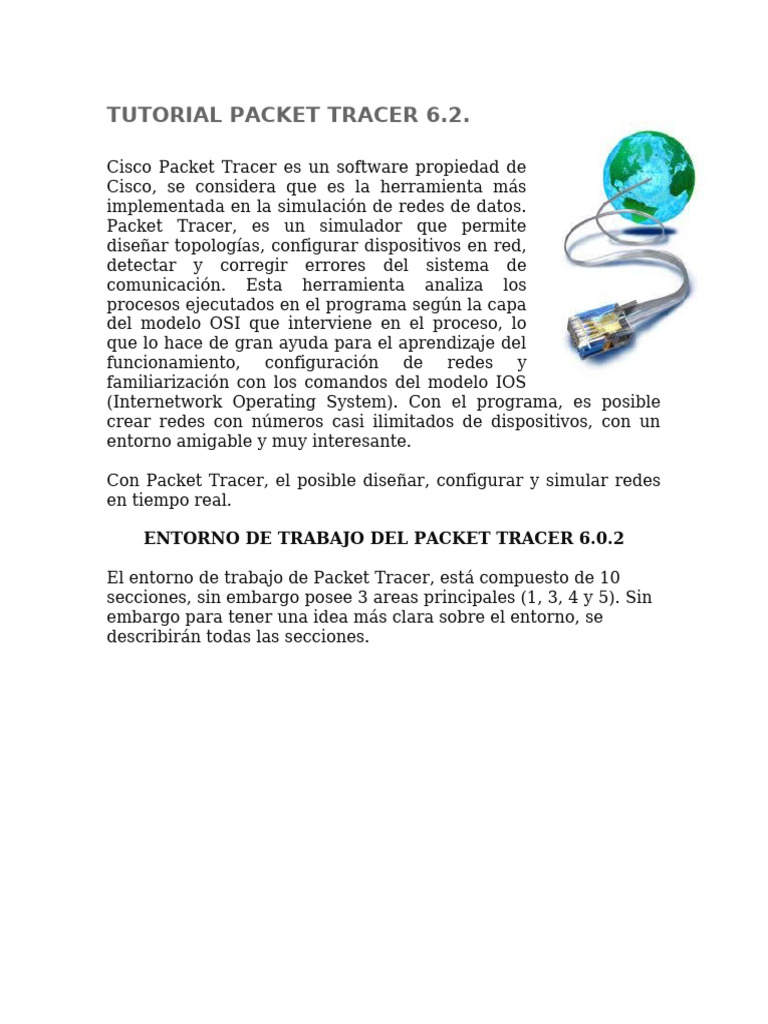 Tutorial Packet Tracer 6 | PDF | Dirección IP | Red de computadoras