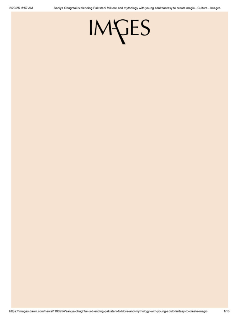 Pakistani Folklore in YA Fantasy Novels | PDF | Fantasy | Pakistan