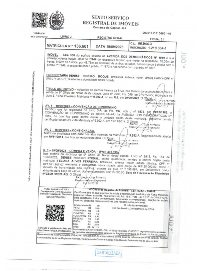 Onus Reais Atualizada Rgi | PDF