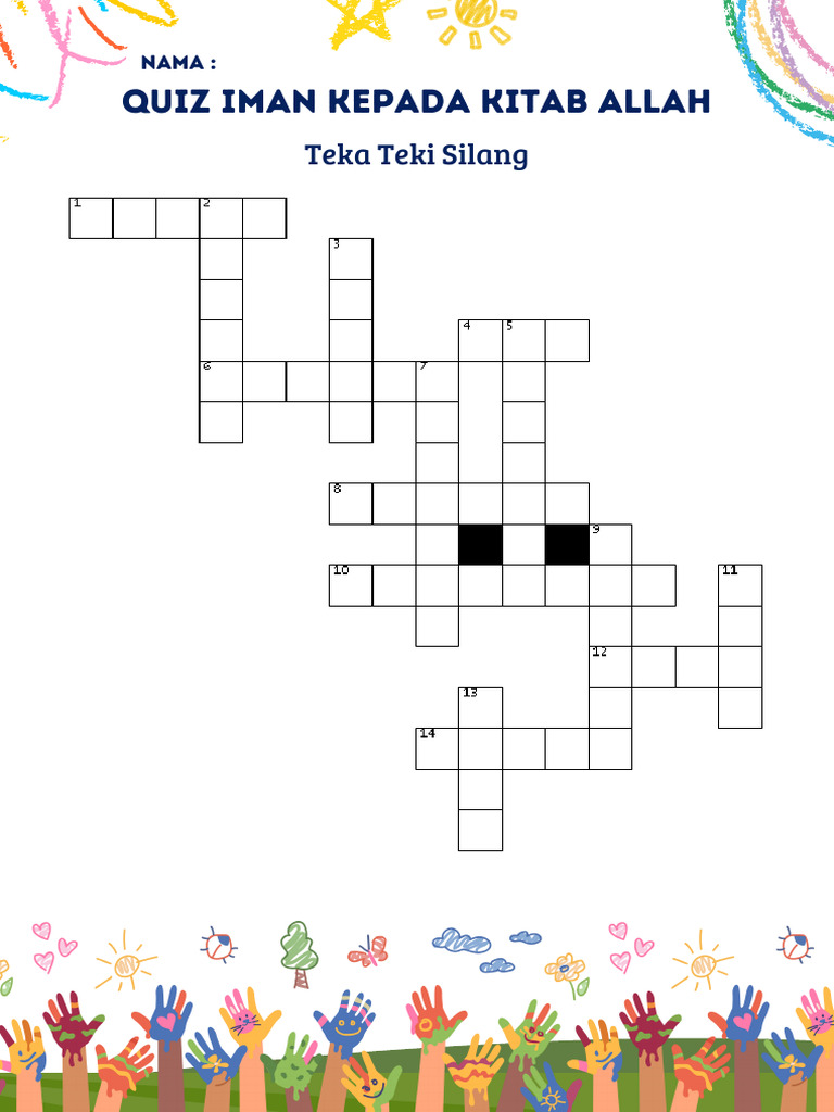 Teka Teki Silang Rukun Iman Kitab Allah | PDF