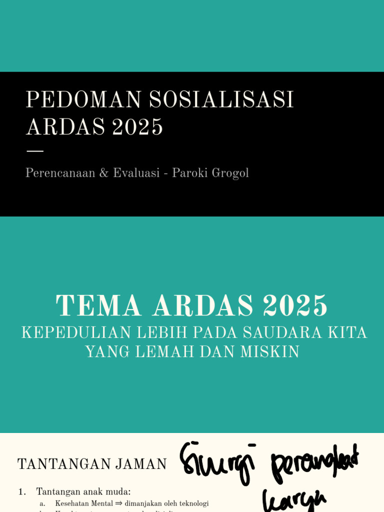Pedoman Sosialisasi ArDas | PDF