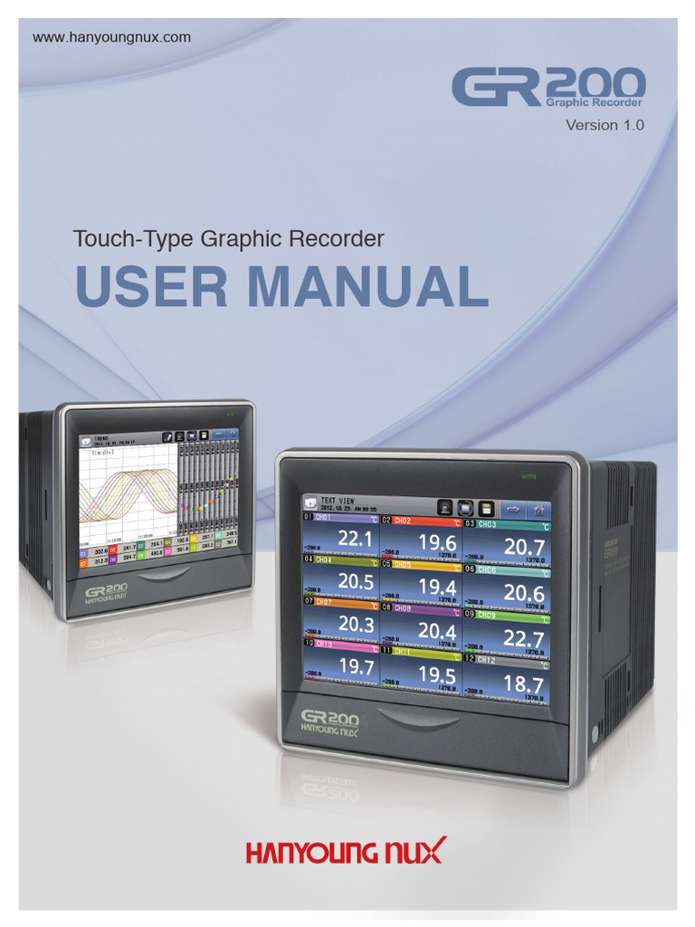 HANYOUNG NUX GR200 User Manual | PDF | Relay | Electrical Wiring