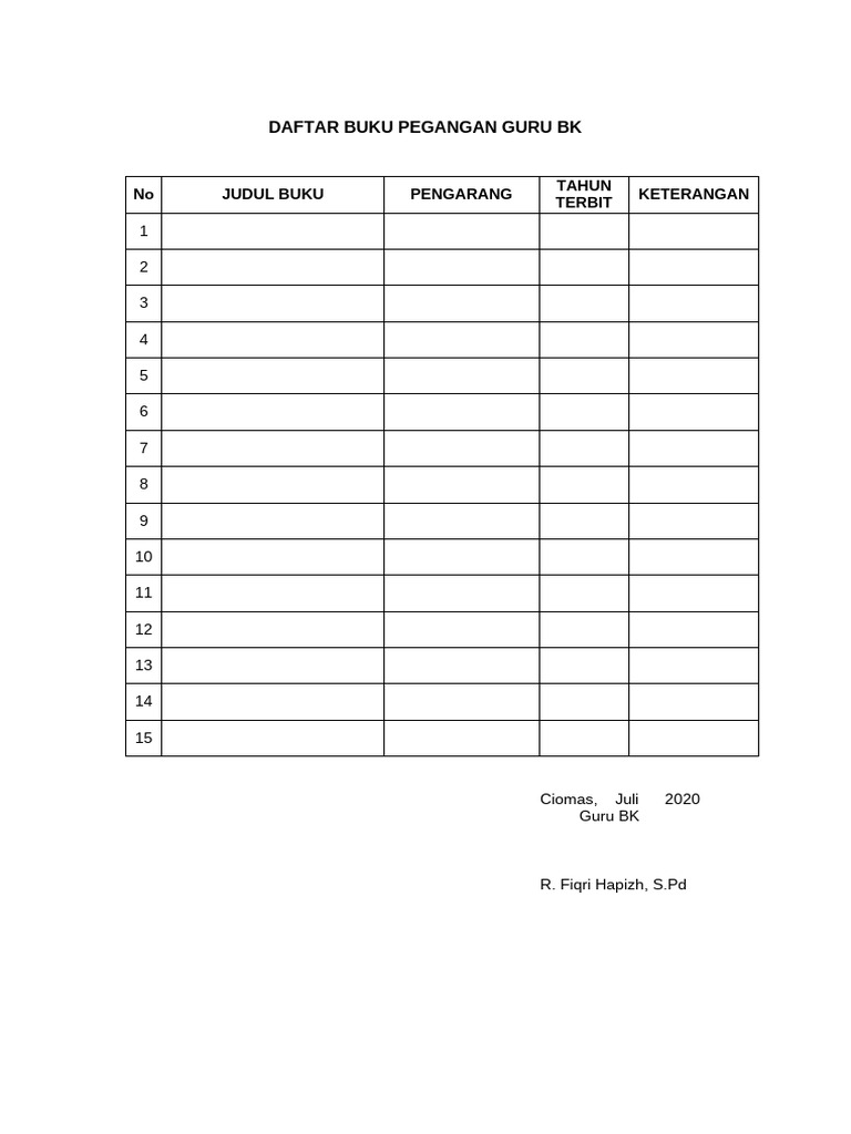 Daftar Buku BK Pegangan Guru-Siswa | PDF