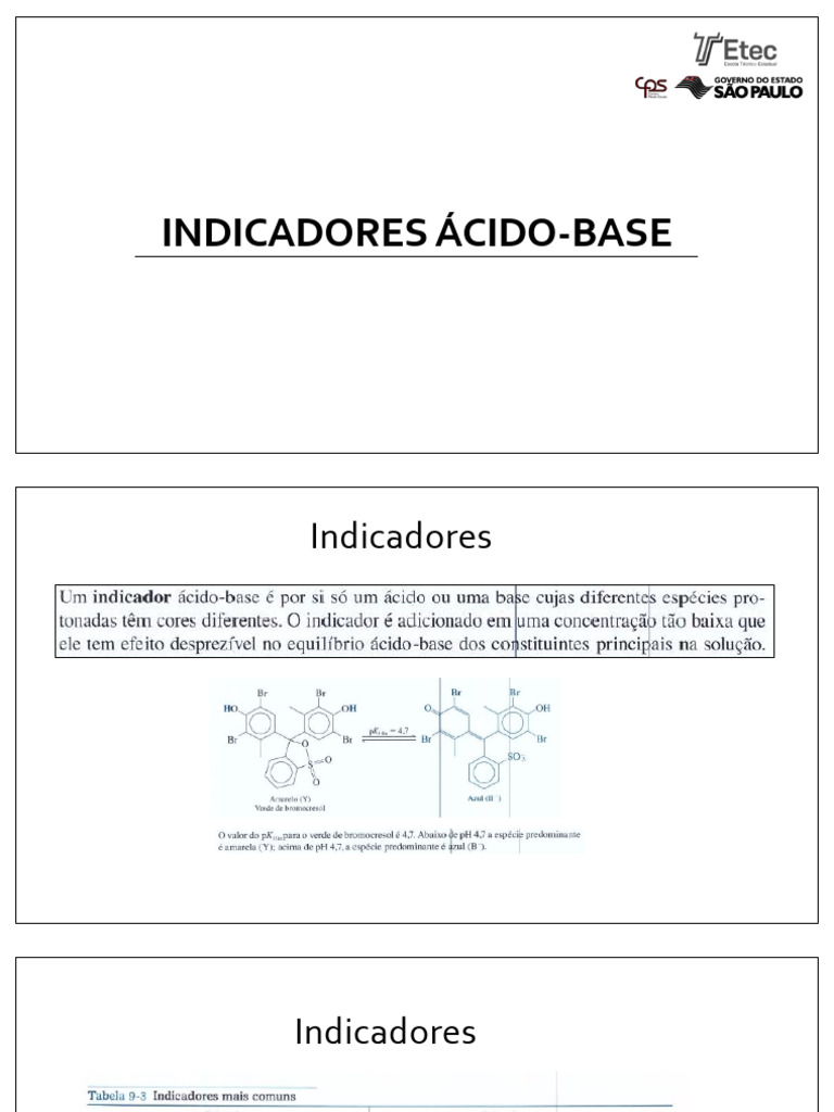 Indicadores Ácido-Base: Papel e Fitas de pH | PDF