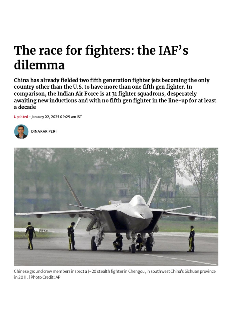 IAF's Fighter Jet Modernization Challenges | PDF | Aviation | Aircraft