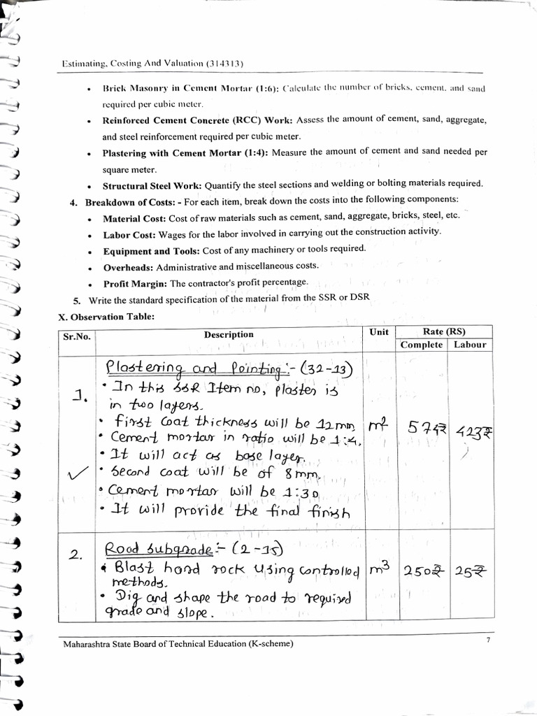 Ecv Manual Till Pratical 5 | PDF | Cement | Valuation (Finance)