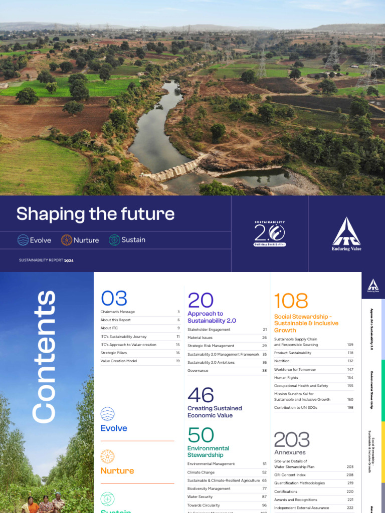 Itc Sustainability Report 2024 | PDF | Sustainability | Greenhouse Gas