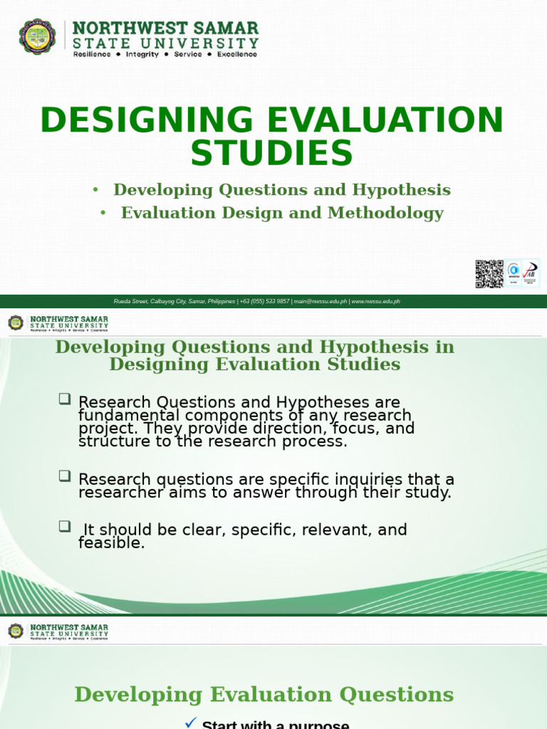 Piczon Marion A. Evaluation Design and Methodology | PDF | Methodology ...