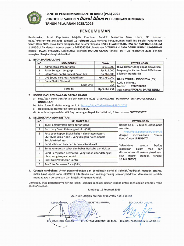 KELAS 9.2 - PSB - Prestasi - GIVEN ELVARETTA RAHMA | PDF