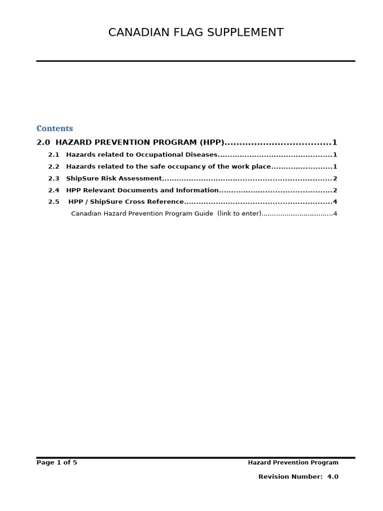 2 Hazard Prevention Program | PDF | Occupational Safety And Health ...