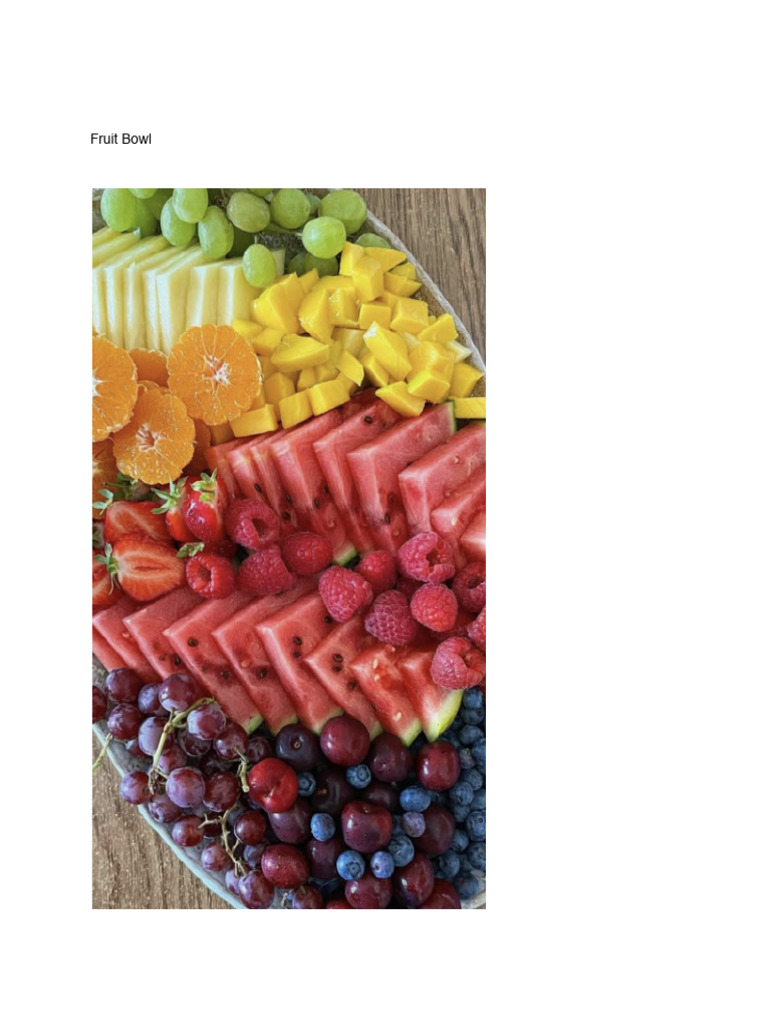 Fruit Bowl | PDF