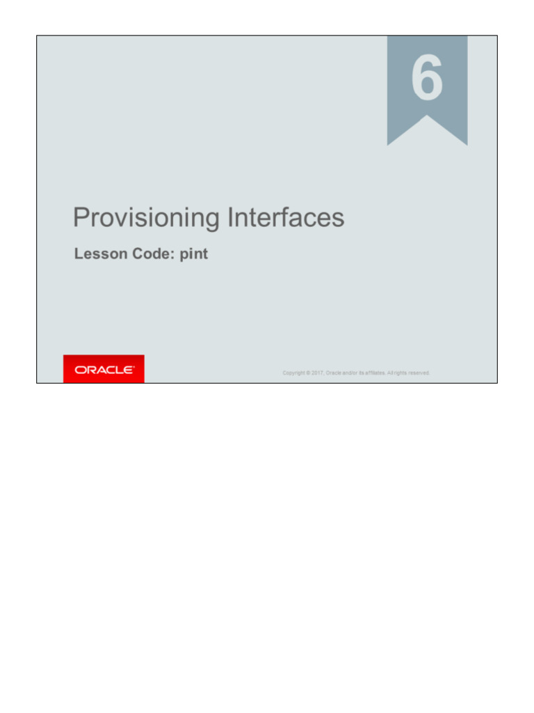 Oracle SBC Configuration and Administration Provisioning Interfaces | PDF | Internet Protocols ...