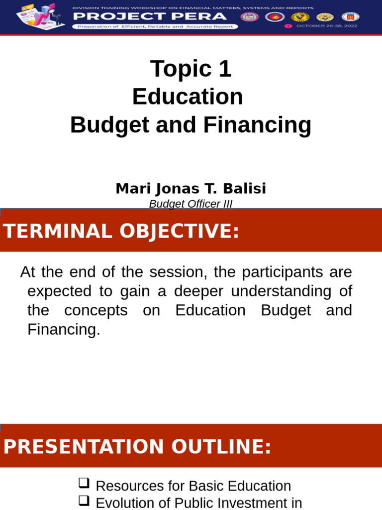 Topic_1_Education Budget and Financing | PDF | Official Development ...