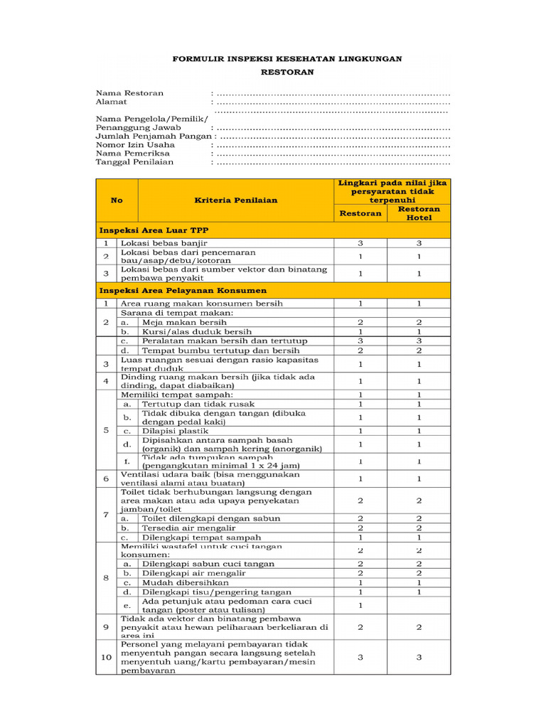 Buku Ikl Restoran | PDF