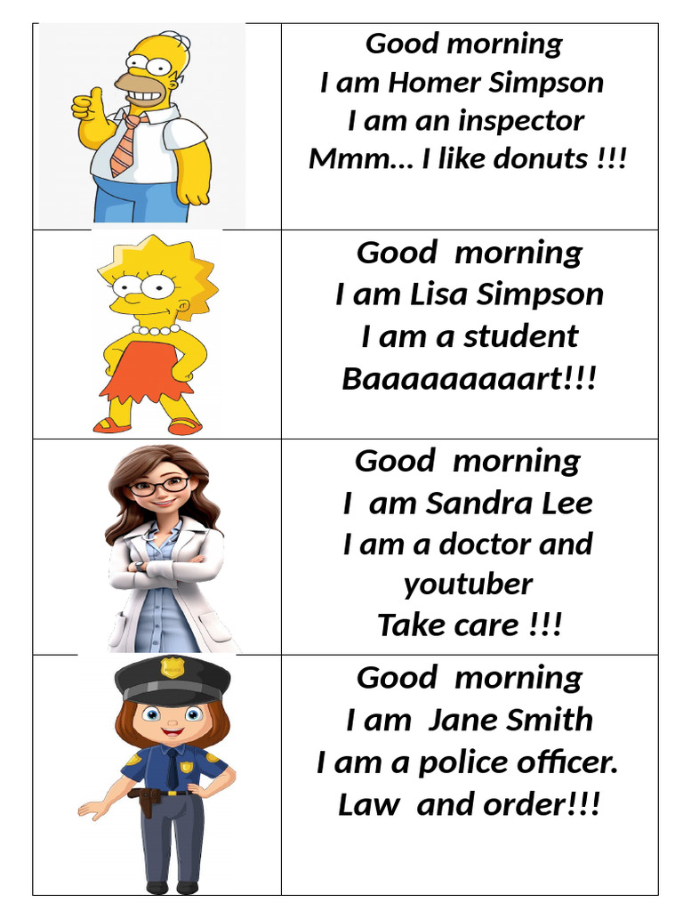 Good morning | PDF | The Simpsons Episodes | American Television Episodes