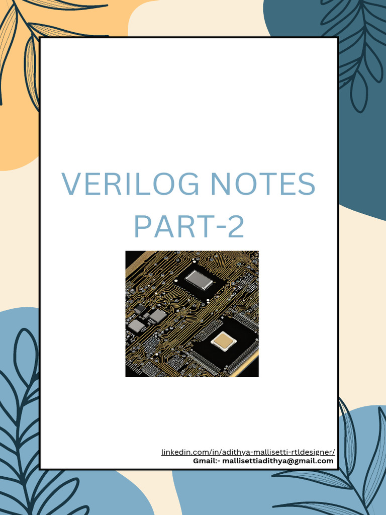 Verilog Notes Part2 Pdf Computer Programming Software Engineering 5282