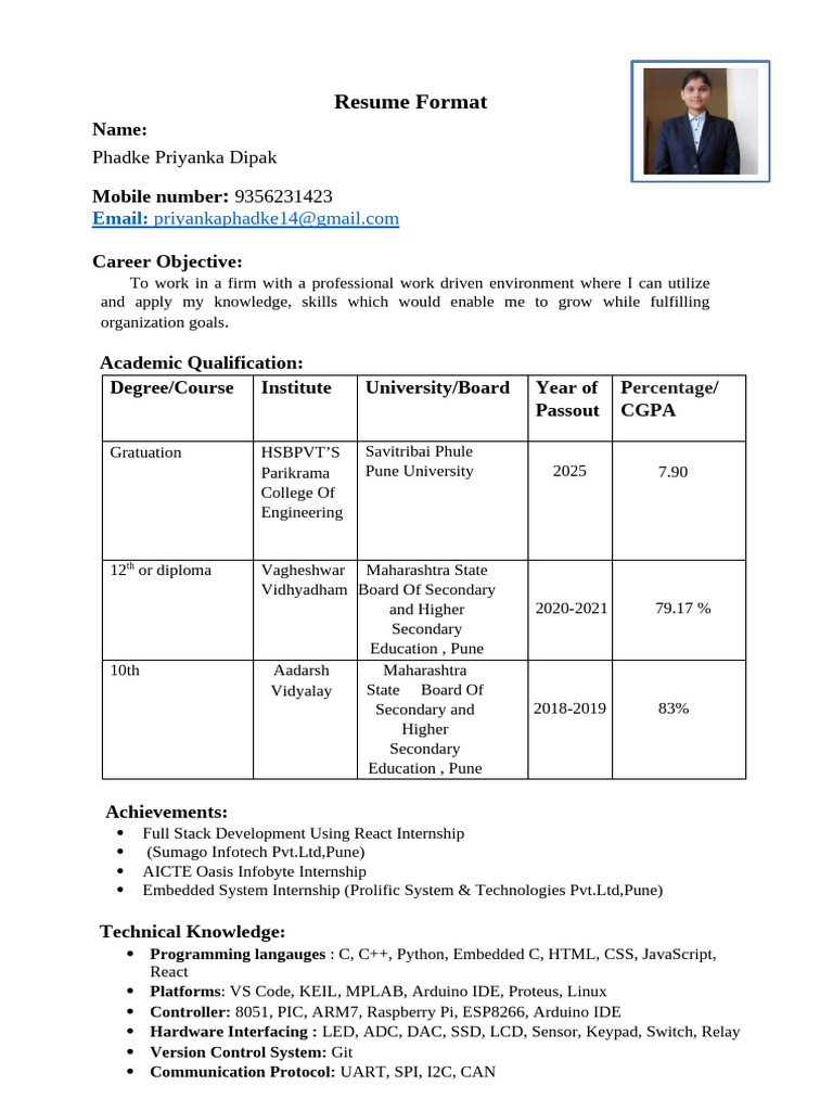 Final Resume Core Pinkii | PDF | Microcontroller | Computer Architecture