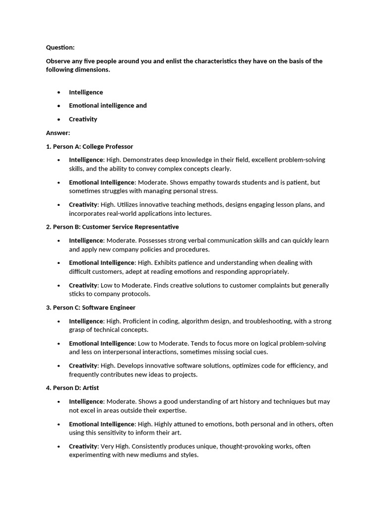Grade 12 Psychology CHP 1 - Swayam Assignment | PDF | Intelligence ...